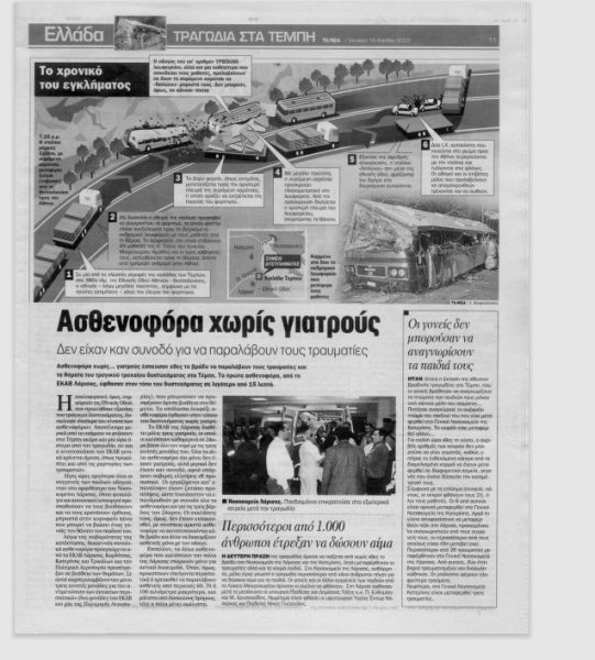 Τέμπη: Τα πολύνεκρα δυστυχήματα του 1999, το 2003 και 2023 | in.gr