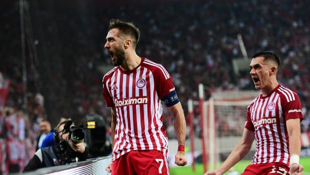 Το εκπληκτικό γκολ του Φορτούνη για το 1-0 του Ολυμπιακού - Προηγούνται ...