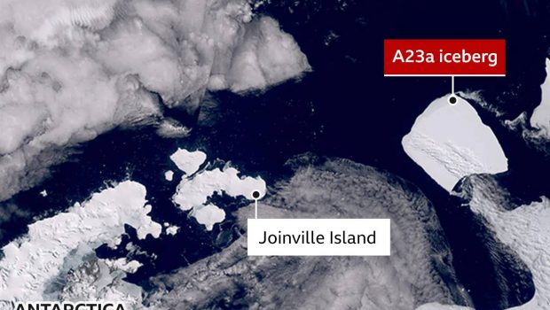 A23a: Το μεγαλύτερο παγόβουνο του κόσμου σε κίνηση μετά από 30 χρόνια ...