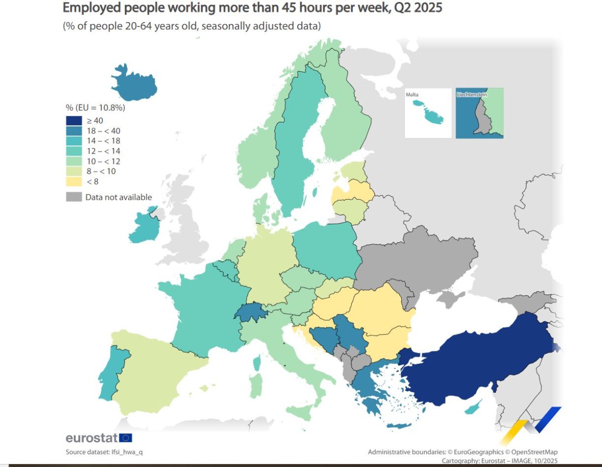 Eurostat: Πρωταθλητές στην υπερεργασία οι Έλληνες | in.gr